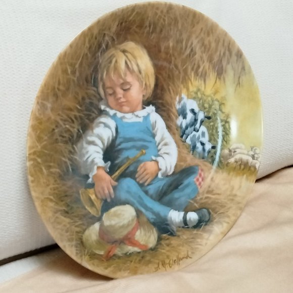 Reco | Accents | Mother Goose Series Plate Little Boy Blue 9006g Boy ...